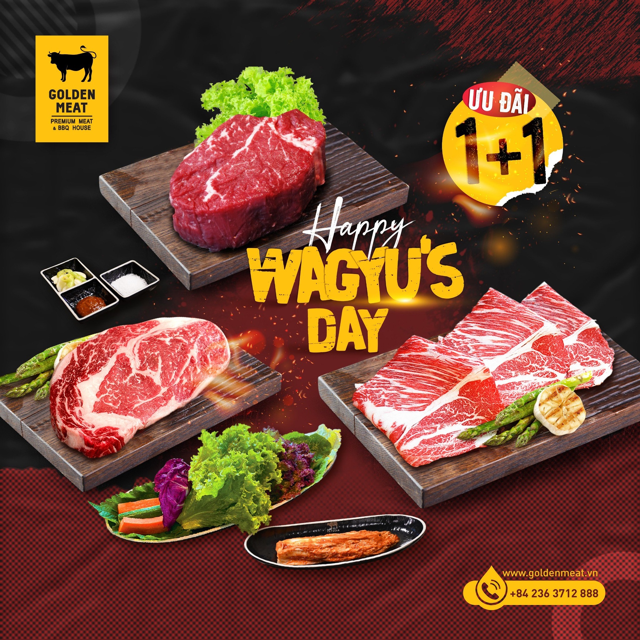 HAPPY WAGYU'S DAY - BUY 1 GET 1 FREE - Golden Meat House